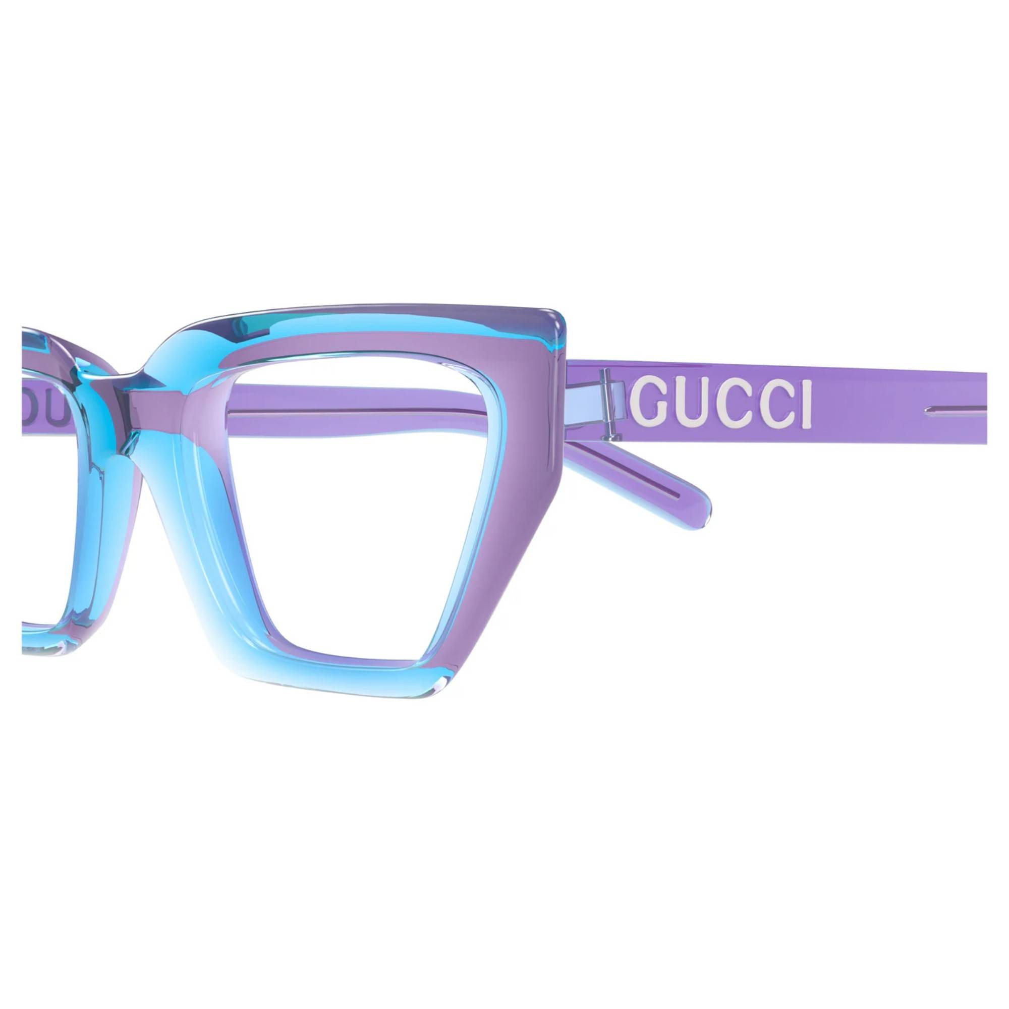 GUCCI 1720O 003 51 İki Renk Kadın Mavi Filtreli Gözlük Satın Al